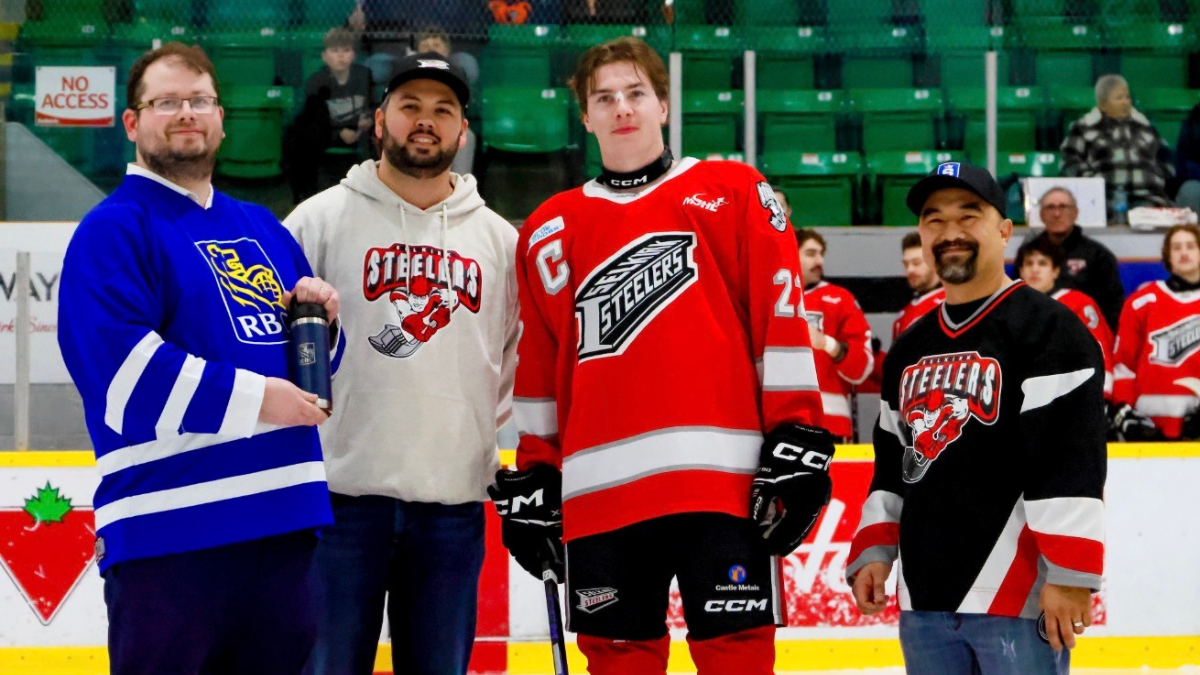 Branson honoured on Steelers RBC Game Night | MJHL | Official League Site